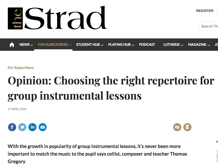 With the growth in popularity of group instrumental lessons, it’s neve ...