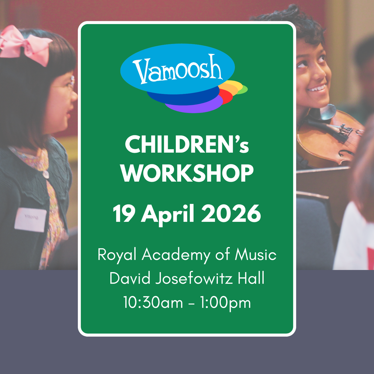 Vamoosh Workshop for Children 2026 – Vamoosh Music