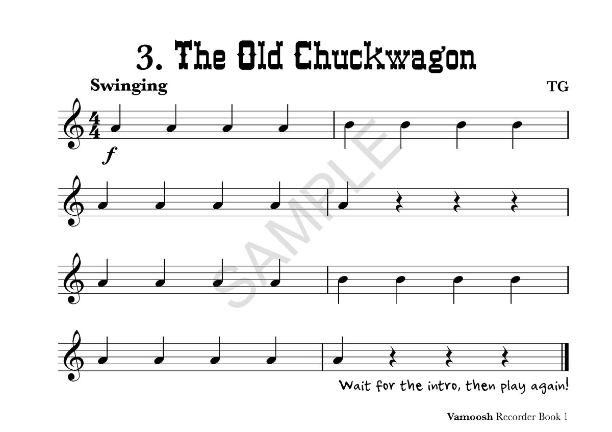 Vamoosh Recorder Book 1 PDF – Vamoosh Music